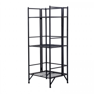 Zimtown Folding Metal Shelf, 3-Tier Storage Rack Wire Shelving for ...
