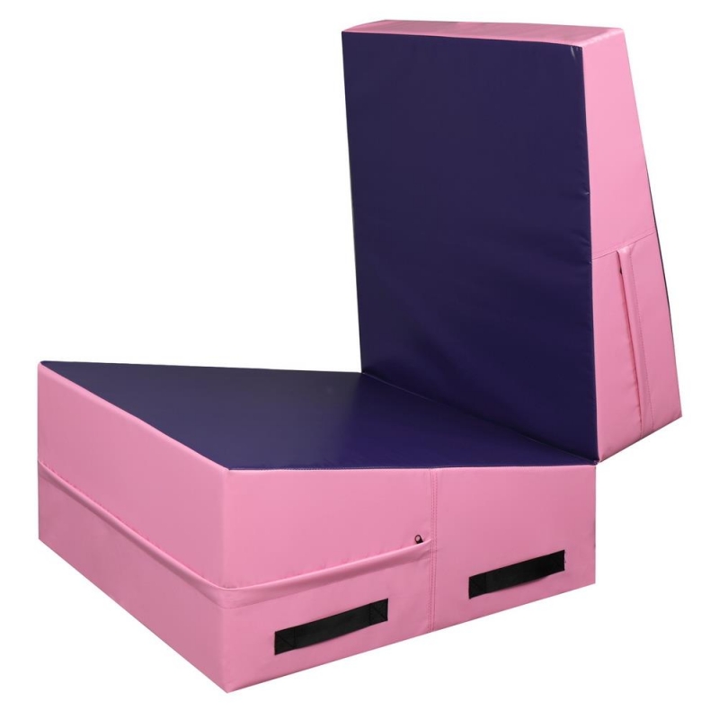 Zimtown 48" x 24" x 14" Gymnastics Cheese Mat, Folding Incline Mat ...