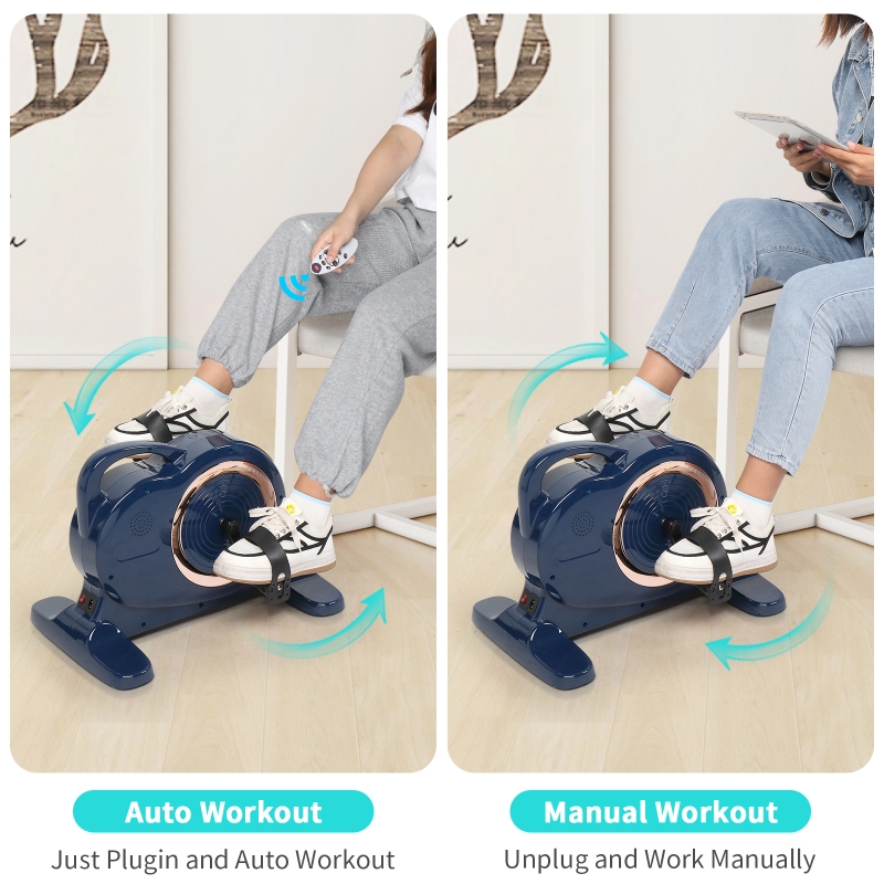 TARESNESS Electric Under Desk Bike Peddler Exerciser for Arm/Leg ...