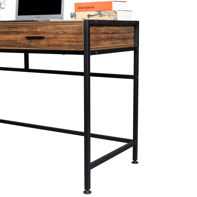 Zimtown Computer Desk, Modern Simple 42 inch Home Office Desk Study ...