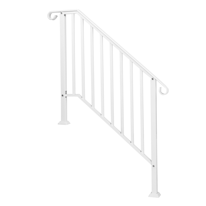 Zimtown Handrails for Outside Steps Handrails for Stairs Fits 1-4 Step ...